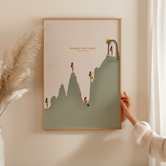 Progress is Not Linear - Art Print – To You From Steph