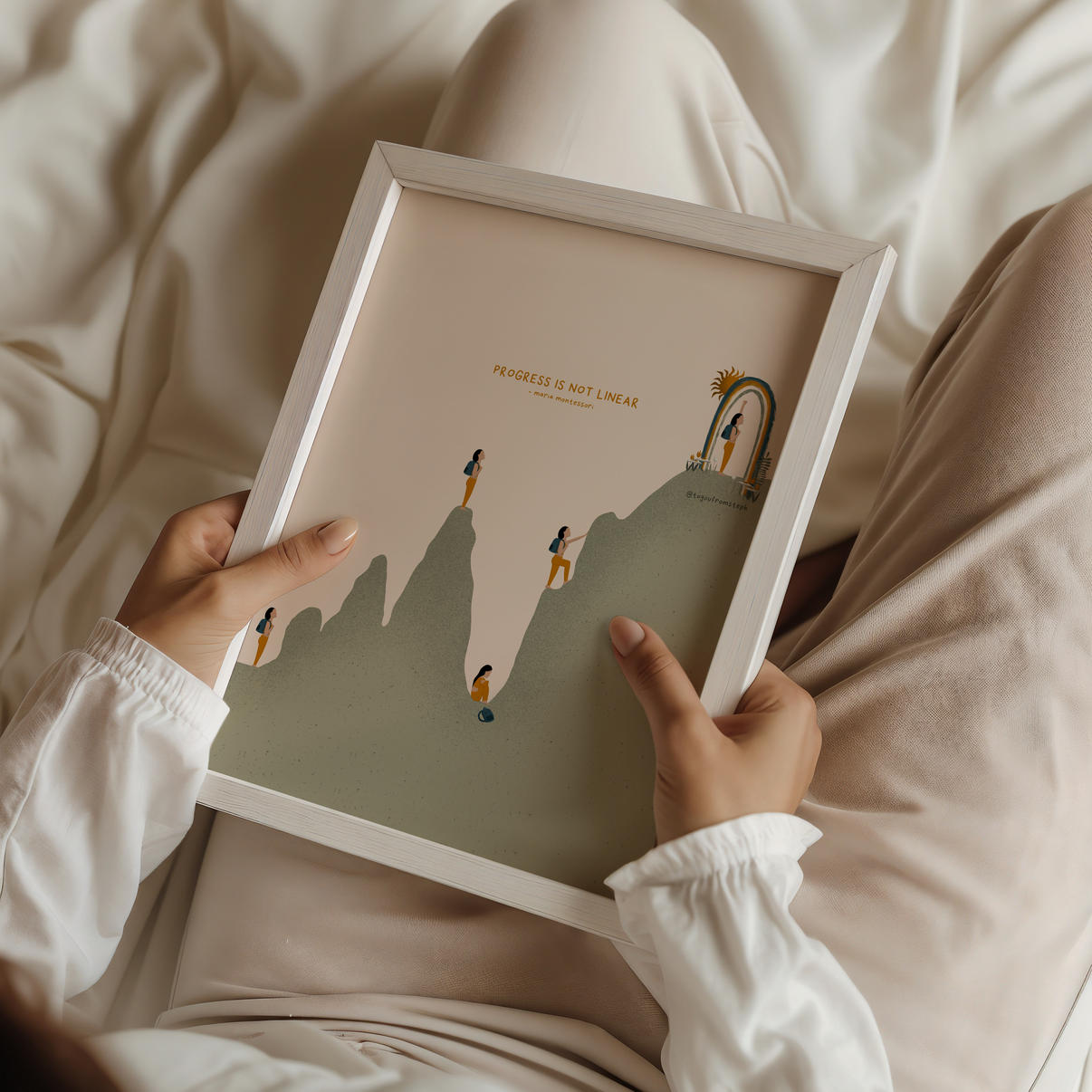 Progress is Not Linear - Art Print – To You From Steph