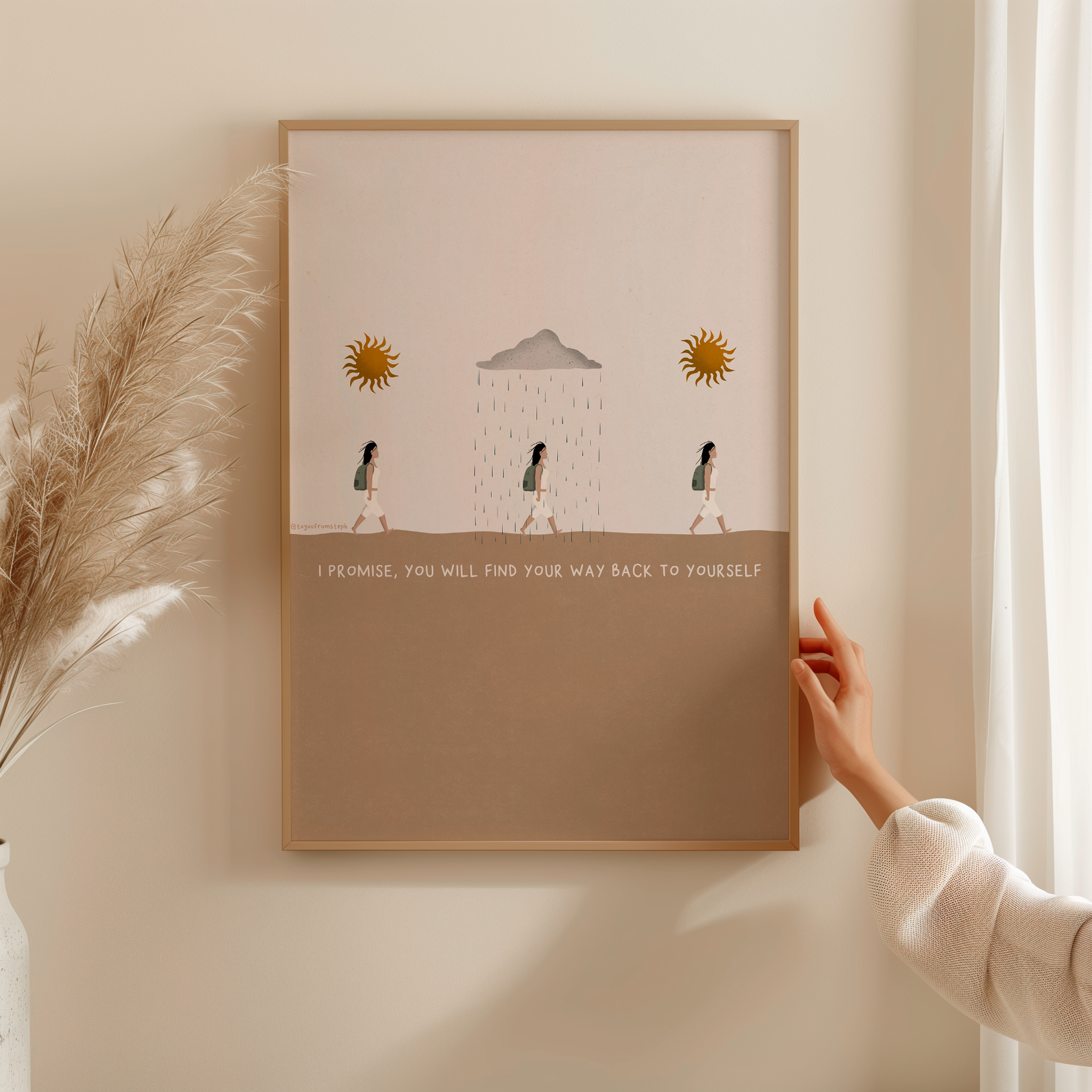 Back to Yourself - Art Print – To You From Steph
