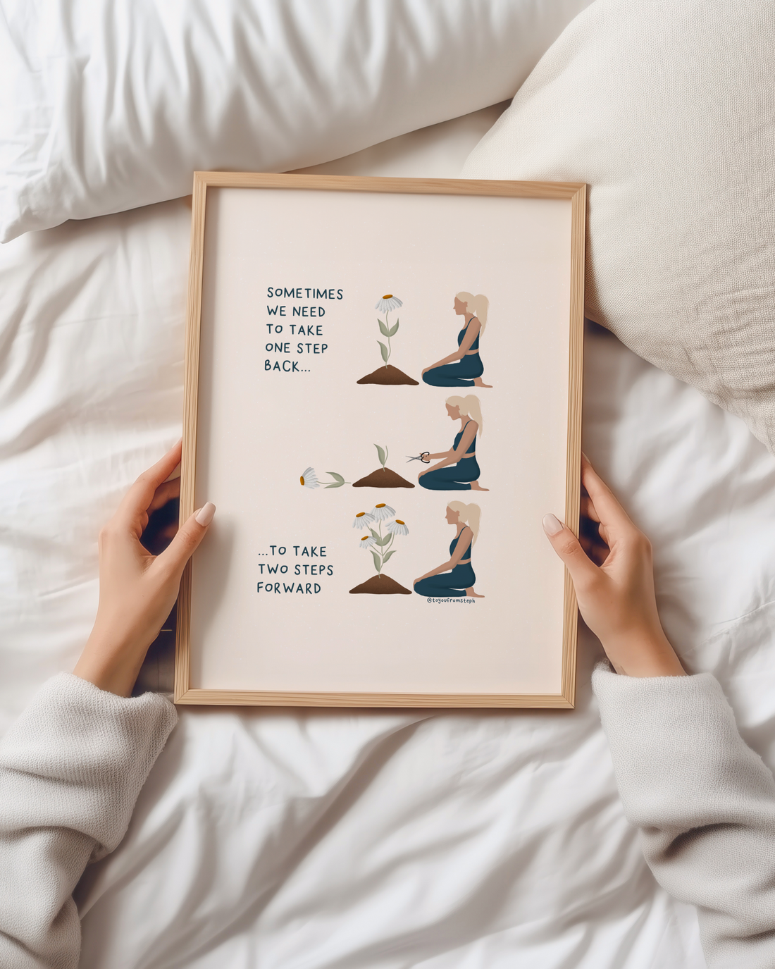 Two Steps Forward - Art Print – To You From Steph