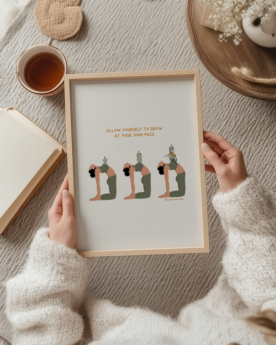Grow at Your Own Pace - Art Print – To You From Steph