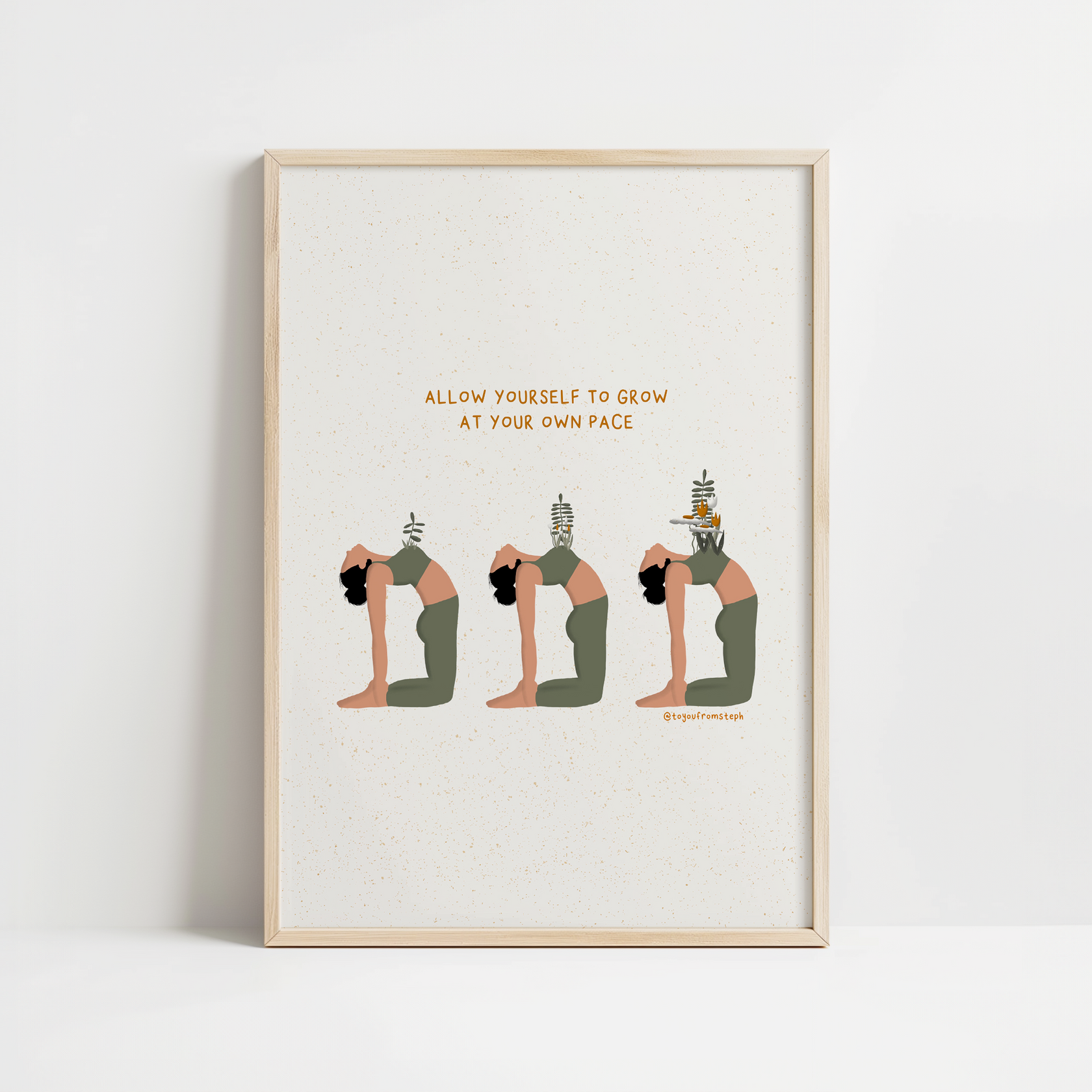 Grow at Your Own Pace - Art Print – To You From Steph
