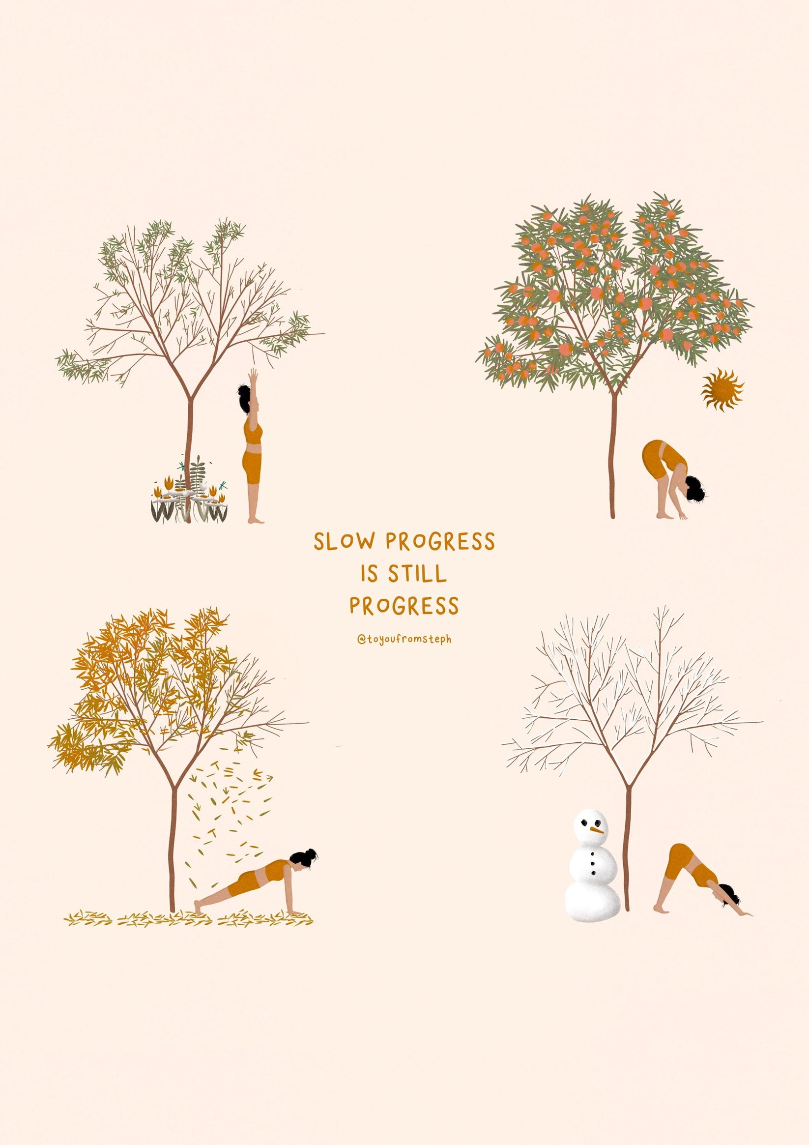Slow Progress - Art Print – To You From Steph