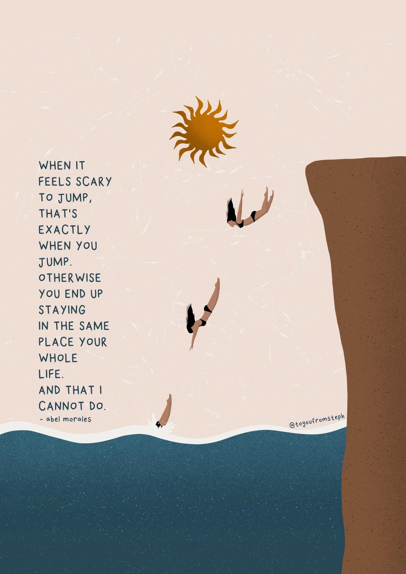 Jump - Art Print – To You From Steph