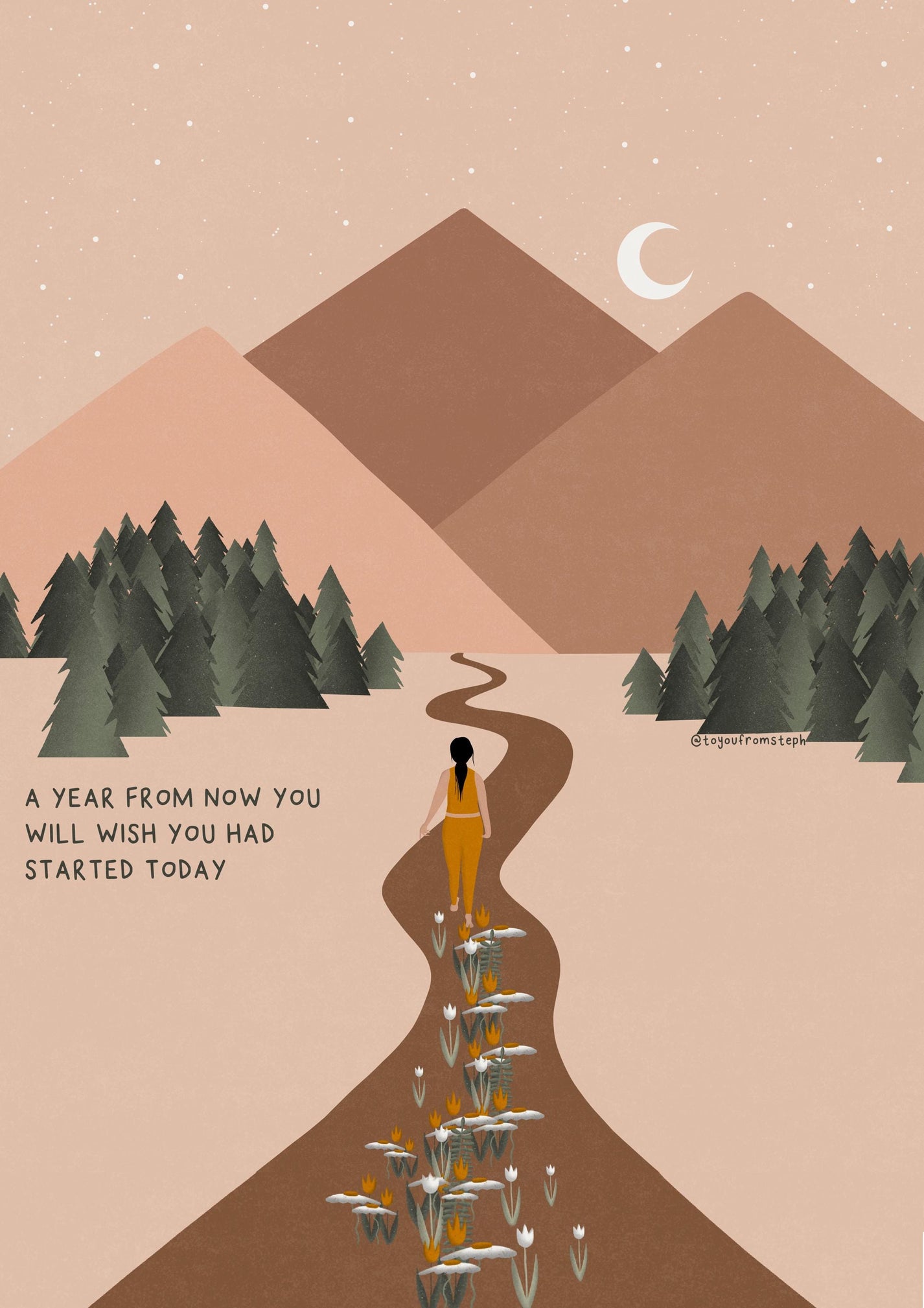 Started Today - Art Print – To You From Steph