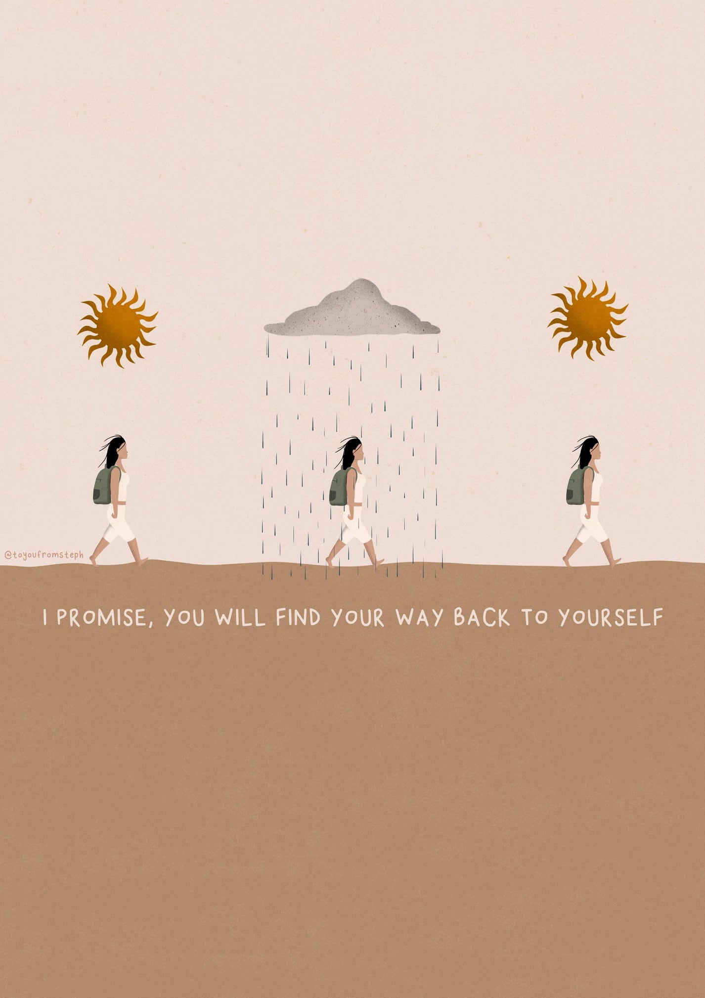 Back to Yourself - Art Print – To You From Steph