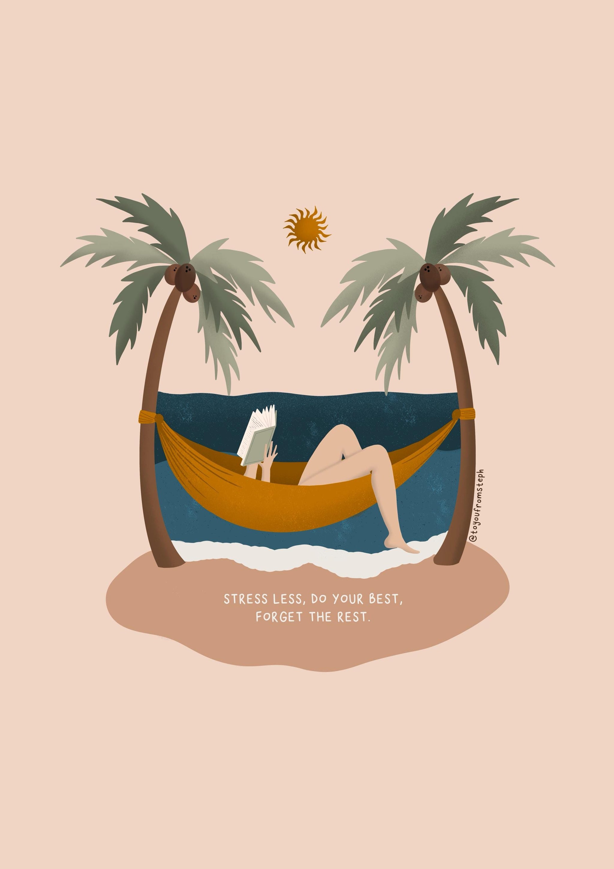 Stress Less - Art Print – To You From Steph