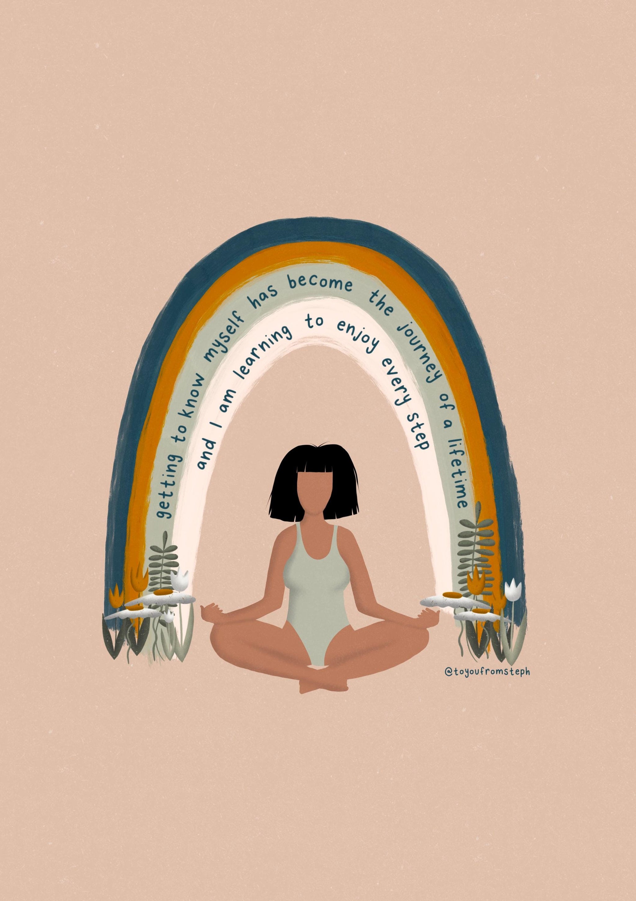 Getting to Know Myself - Art Print – To You From Steph