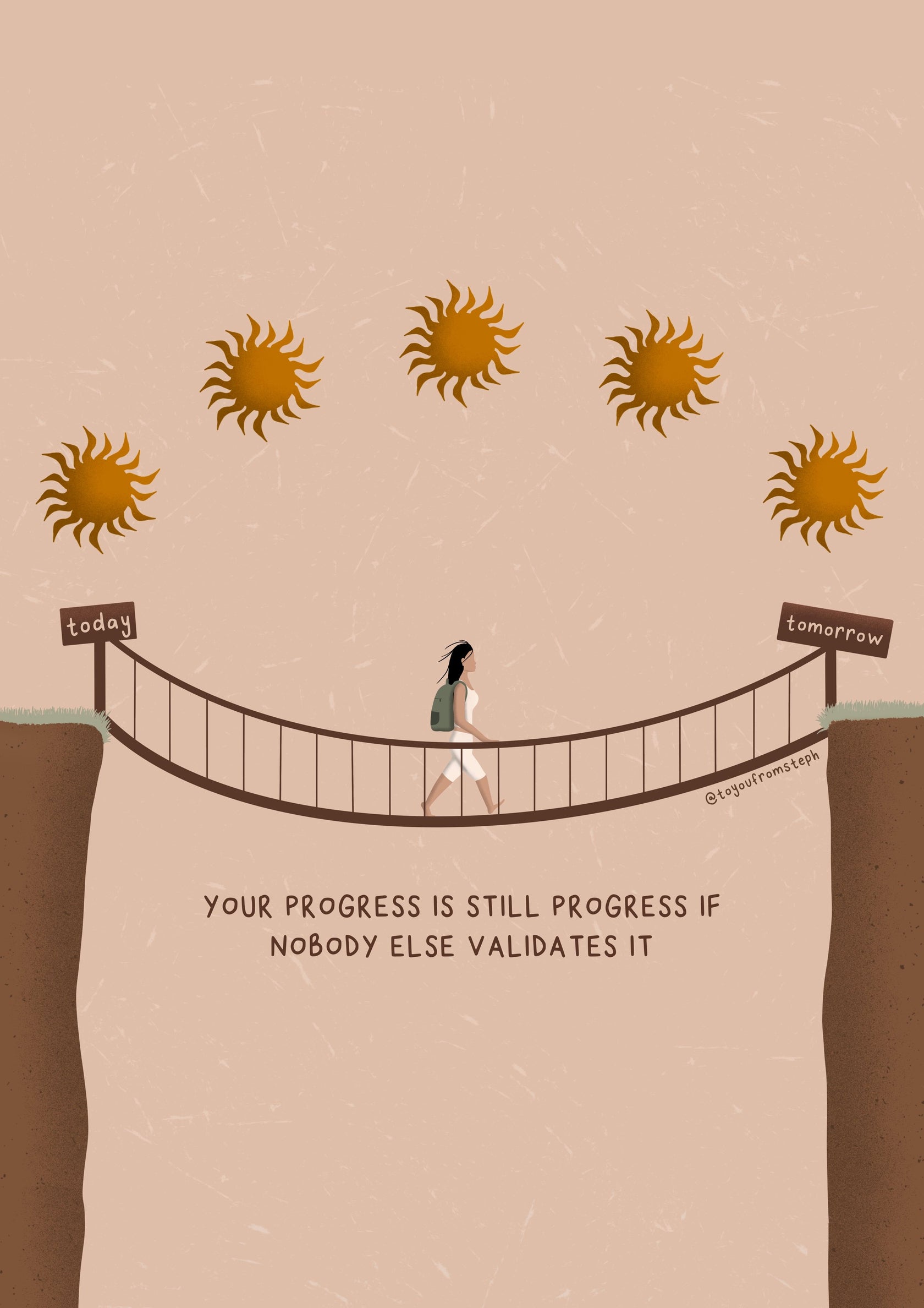 Your Progress - Print (A4) – To You From Steph